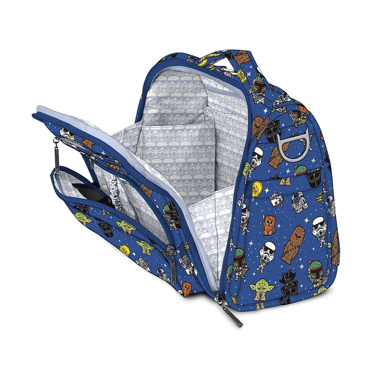 JuJuBe New! B.F.F - STAR WARS™ Galaxy of Rivals, Diaper Bag, Travel Backpack & Large Tote w/Portable Changing Pad, Stroller Hooks & Pockets for Bottles, Diapers, Pacifier, Snacks & Essentials
