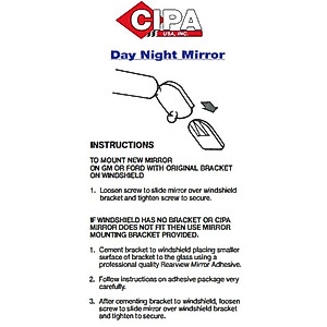 CIPA 32000 10" Day/ Night Rearview Mirror",Black