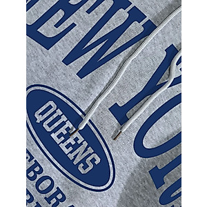 Labolliy Women Letter Graphic Kangaroo Pocket Drawstring Pullover Thermal Hoodie Sweatshirts Grey