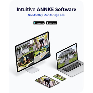 ANNKE 4K Security Camera System, 8CH 8MP AI DVR with Human & Vehicle Detection, 2TB HDD and 4 x 4K IP67 Bullet Home & Surveillance Cameras, Work with Alexa, Easy Remote View, Smart Color Night Vision