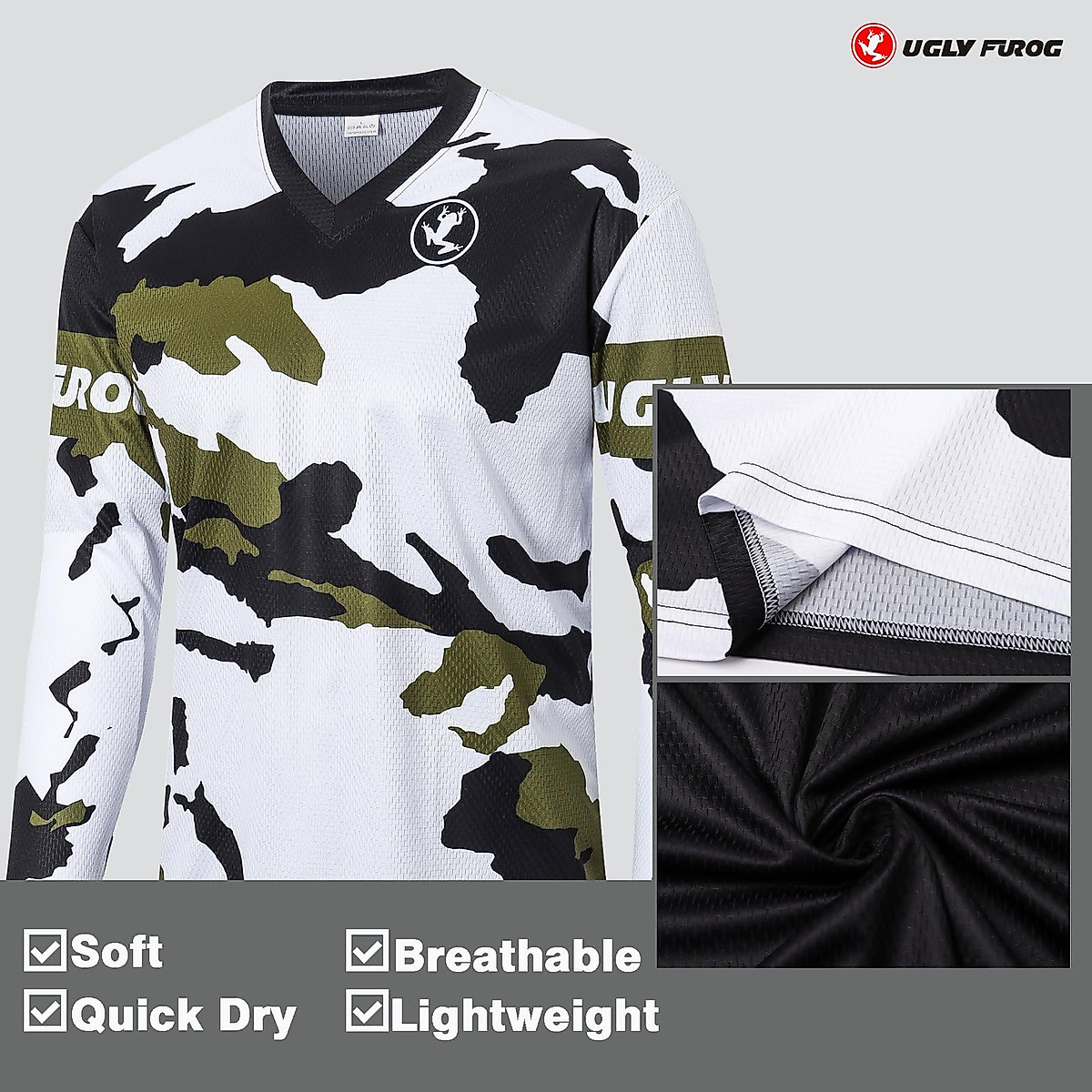 UGLY FROG Designs Mens|Off-Road|Motocross|Racing Youth Off-Road Motorcycle Jersey Jersey