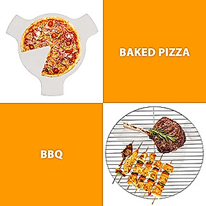 AJinTeby Heat Deflector, Plate Setter for 18" Big Green Egg Grill, Big Green Heat Deflector, Green Egg Smoker Plate, Pizza Stone for 18" Kamado Grill, Chargriller 18" Akorn Kamado Grill