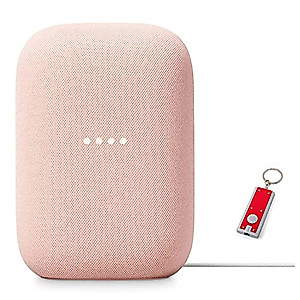 Google Audio Bluetooth Speaker with Keychain LED - Wireless Music Streaming - Sand Pink
