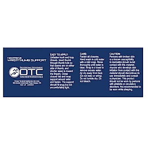 OTC Wrist-Thumb Splint, Wrap Style Support, Neoprene, Small