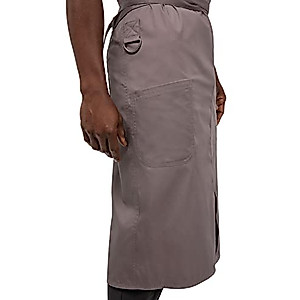 Chef Works Unisex Brio Chef Apron, Mushroom, One Size