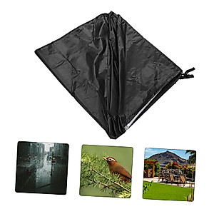 GANAZONO 2pcs outdoor furniture cover black chair covers sectional sofa covers black tablecloths outdoor tablecloths waterproof table cloths Oxford cloth air conditioning cover