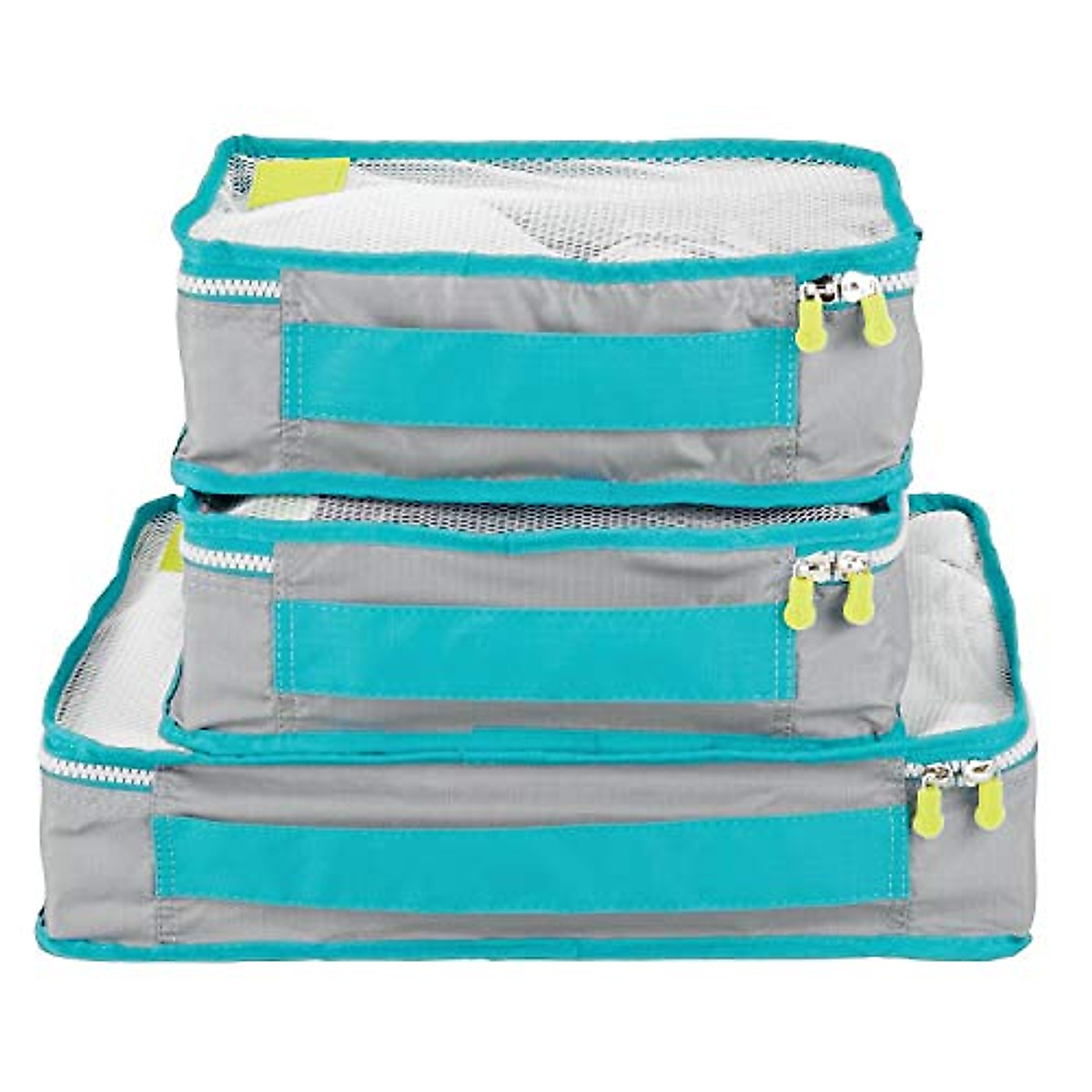 インターデザイン(Interdesign) Aspen Storage Case, 1.3 x 31.75 x 43.2 cm, Gray/Teal