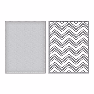 Spellbinders Zig Zag Chevron by Simon Hurley Etched Dies, Metal
