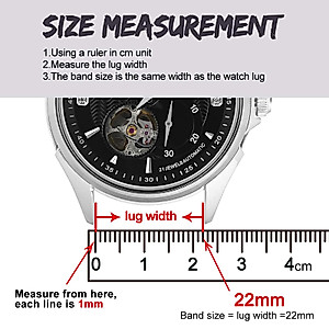 BISONSTRAP Men's Watch Bands, Hand-Stitched Leather Watch Straps, Quick Release, 20mm, Black with Silver Buckle