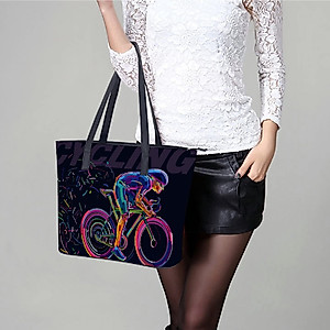 Womens Handbag Motorcycle Motocross Leather Tote Bag Top Handle Satchel Bags For Lady