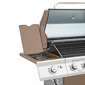 Royal Gourmet GA6402C 6-Burner Propane Gas Grill with Sear Burner and Side Burner, 74,000 BTU, Cabinet Style Outdoor BBQ Grill for Barbecue Grilling and Backyard Cooking, Coffee