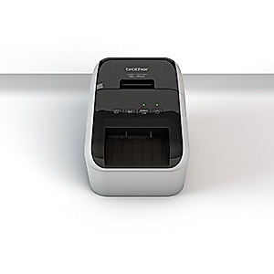Brother QL-800 High-Speed Professional Label Printer, Lightning Quick Printing, Plug & Label Feature, Brother Genuine DK Pre-Sized Labels, Multi-System Compatible – White Printing Available