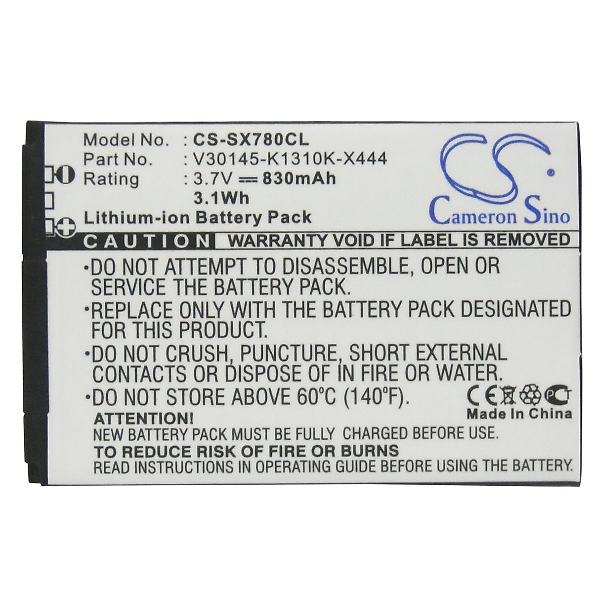 830mAh Replacement Battery for Siemens Gigaset SL78H SL780 SL785 SL788 SL400 SL400A, SL400H, X656, V30145-K1310-X445 S30852-D2152-X1 4250366817255, TELEKOM A806 806 Cordless Telephone