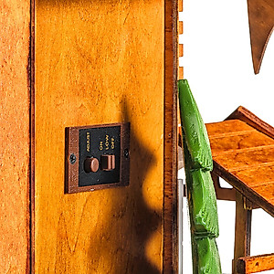 Kintrot Cuckoo Clock Black Forest Quartz Wall Clock Pendulum Movable Bird, Dancers, Watermill, Wood Chopper