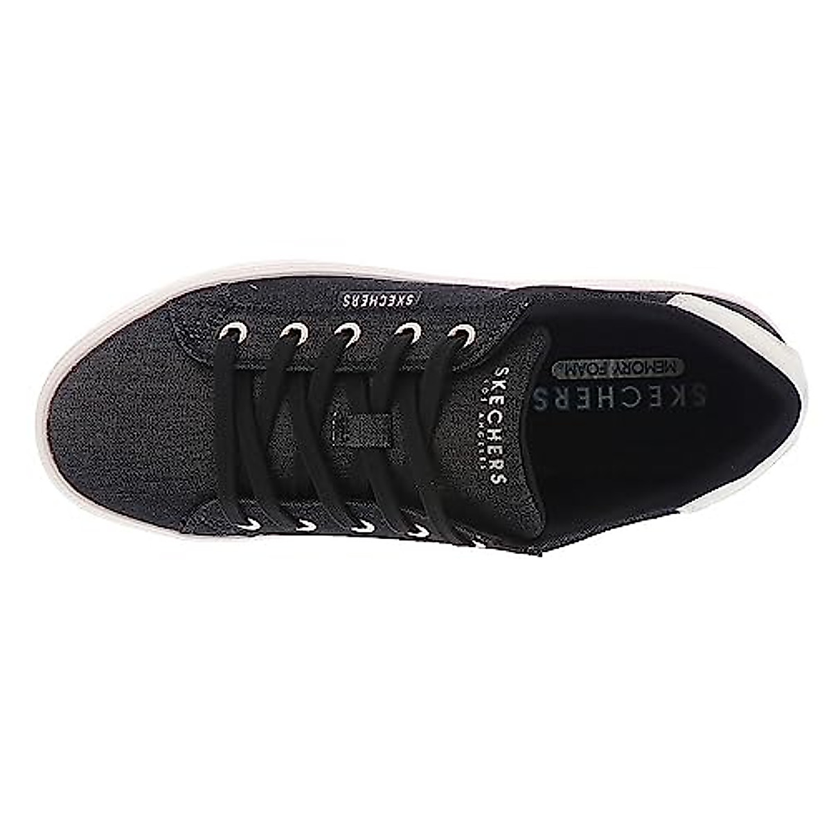 Skechers Women's Plateau-The Views Sneaker, 11 Black