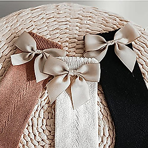 TIBE PINCESS Baby Girls knee high socks Toddler Bow Mesh Breathable Dress Socks Kids Cotton Tube Uniform Stockings 0-12 Months