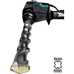 Makita 7 Piece - SDS-Plus Complete Drill Bit Set for SDS+ Rotary Hammers - Deep HD Drilling Into Concrete & Masonry