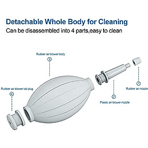 Air Blower Dust Blaster Super Strong Rubber Ball Pump Cleaner for DSLR Mirrorless Camera Sensor Lens Comptuter Laptop Notebook Screen Glasses Optical Instrument Cleaning