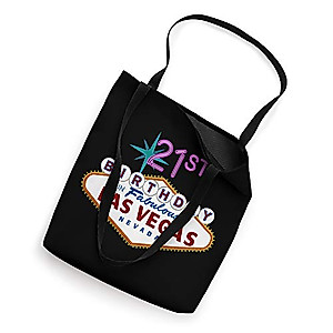 21st Birthday in Las Vegas Classic Sign Tote Bag