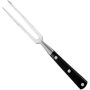 MeiAoJia Heavy Stainless steel carving fork,barbecue cooking meat fork, used to fixed, move, poultry and Turkey forks(L:11.5-Inch)