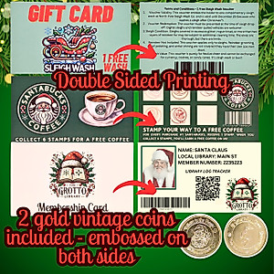 Santa's Lost Wallet Evidence Kit – Magical Christmas Eve Set with Bank Card, Sleigh Flying License, North Pole Money, Loyalty Cards, Receipts & Many More Fun Surprises