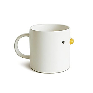 PURROOM Cute Duck Coffee Mug, Handmade Glaze Chick Cup, Safety Ceramic Milk Latte Mugs, 14oz Cute Tea Cup. Best Gifts For Coffee & Mug Collector.
