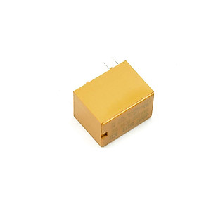 HONJIE DC 5V PCB Mount Power Relay Coil HK4100F SHG 6 Pin Mini Power Relay Yellow-10pcs