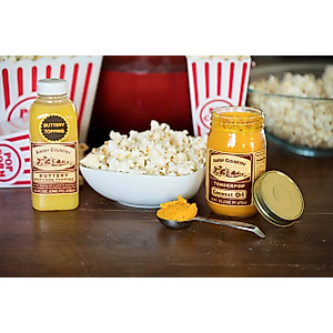 Amish Country Popcorn | Coconut Oil and Buttery Topping Bundle | 15 oz Coconut Oil and 16 oz Buttery Popcorn Topping | Old Fashioned, Non-GMO and Gluten Free