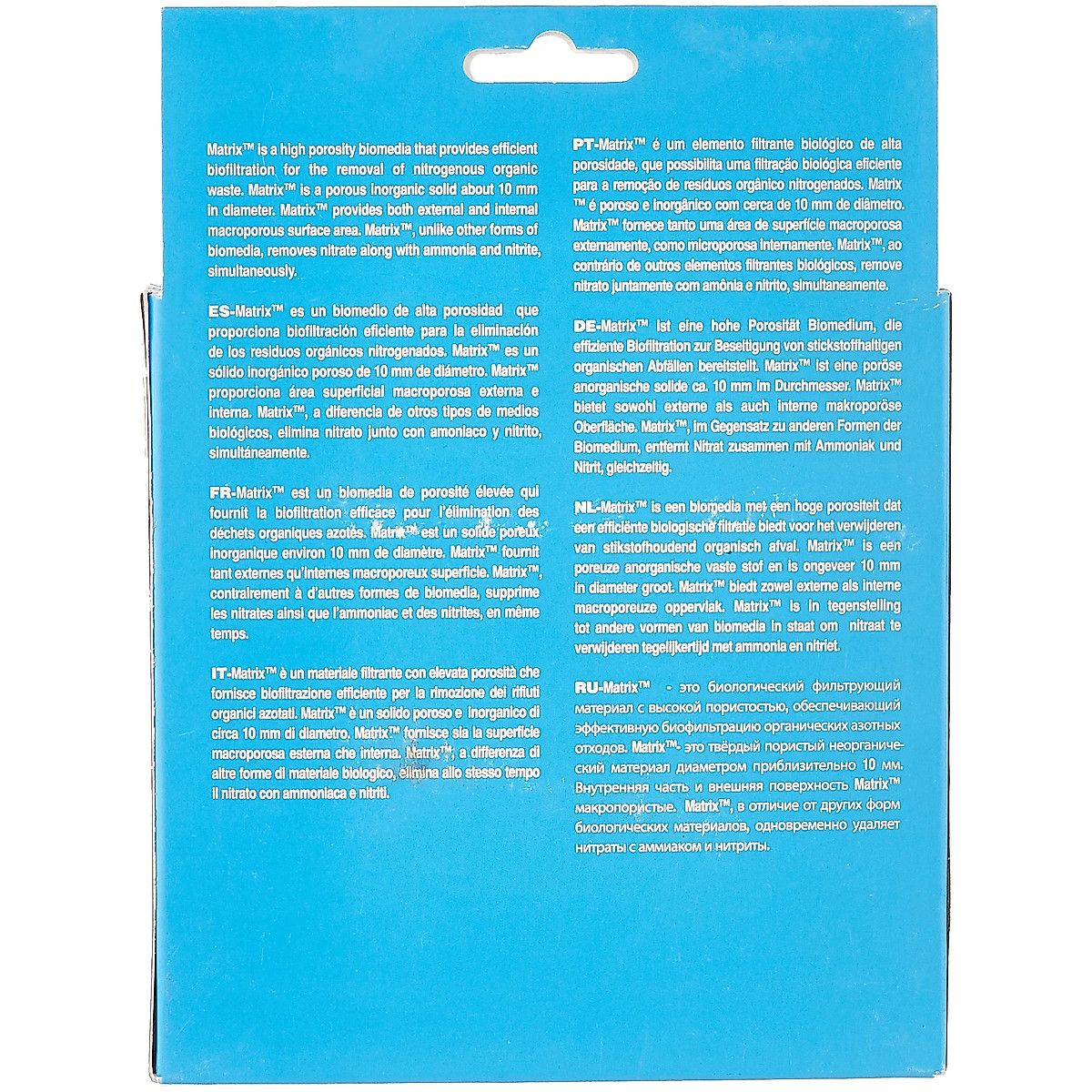 Seachem Matrix High Capacity Biofilter - Marine and Freshwater Tidal Filtration,White