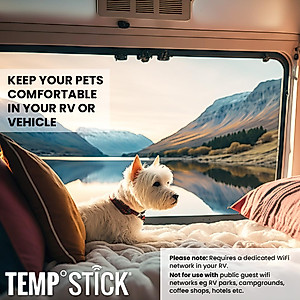 Temp Stick Remote WiFi Temperature & Humidity Sensor. No Subscription. 24/7 Monitor, Unlimited Text, Push & Email Alerts. Free Apps, Made in America. Use with Alexa, IFTTT. Monitor Anywhere, Anytime.