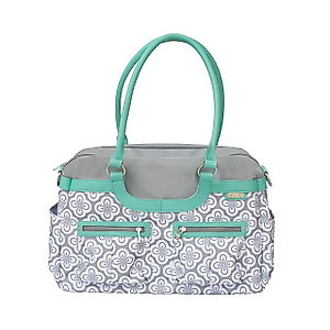 JJ Cole Satchel Diaper Bag, Azure Infinity