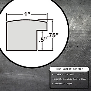 Craig Frames 16x20 Picture Frame, Modern Black with Plexiglass for Posters, Art, and Photography