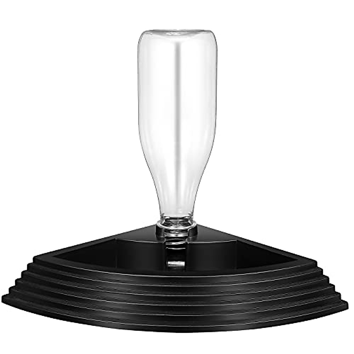 POPETPOP Reptile Water Bowl-Automatic Reptile Water Fountain-Turtle Water Dispenser Bottle Tortoise Food Water Bowl Feeding Dish for Lizards Snake-Black