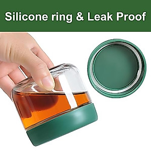 8 Pack 10oz Overnight Oats Containers With Lids, Reusable Leak Proof Wide Mouth Mason Jars For Fruit, Salad Dressing, Sauce, Cereal, Pasta, Sugar, Beans, Spice