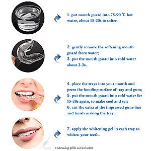 4pcs/Set Thermoform Moldable Dental Mouth Guard Teeth Protector, Whitening Kits Teeth Trays Dental Braces, Whitener Mouth Guard Oral Care Hygiene Bleaching Tooth Tool