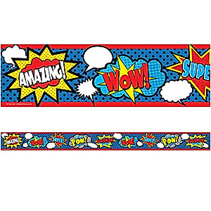 Teacher Created Resources Superhero Straight Border Trim (5586)
