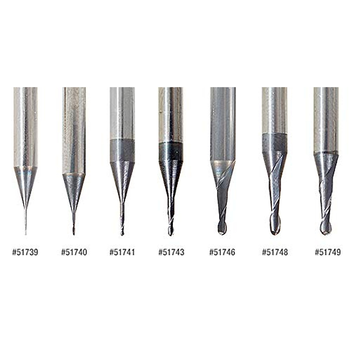 Amana Tool - 51739 AlTiN Coated CNC Steel, Stainless Steel & Composite Ball End Mini Mill