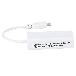 Akozon July Gift Present, Network Card Adapter Micro USB to RJ45 Ethernet Port Full Duplex Control for Raspberry Pi 1.3/W Motherboard Laptop Home Computer Office