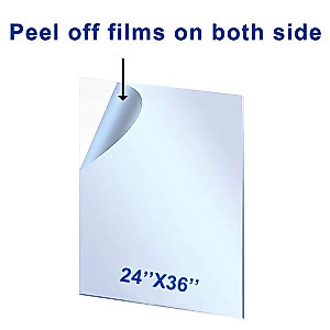 5-Pcs 24x36 inch Plexiglass Sheet Panels - Clear Acrylic 24x36 for Picture Frame,Glass Alternative,Signs,Door Scratch Protectors,Painting,Pet Barriers