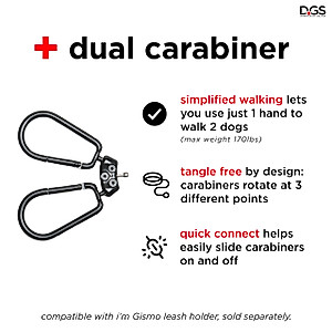 Dog Gone Smart I'm Gismo - Connectable Dual Leash Holder/Carabiner