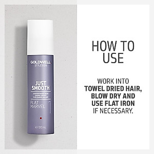 Goldwell StyleSign Just Smooth Flat Marvel Straightening Balm, 3.3 Fl Oz