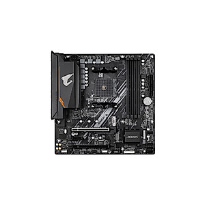 Gigabyte GIGABYTE B550M AORUS Elite (AM4/ AMD/ B550/ Micro-ATX/ DDR4/ Dual M.2/ PCIe 4.0/ Realtek GbE LAN/Gaming Motherboard)