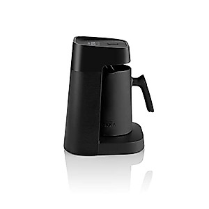 Arzum Okka Jet Automatic Turkish Coffee Maker, Black/Chrome (OK0017-KUL)