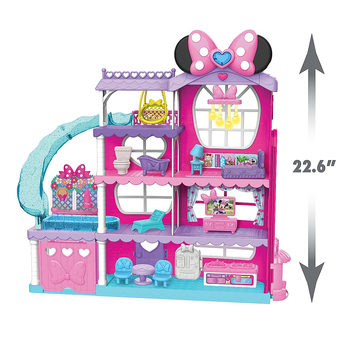 Just Play Minnie Mouse Ultimate Mansion Playset, Kids Toys for Ages 3 Up