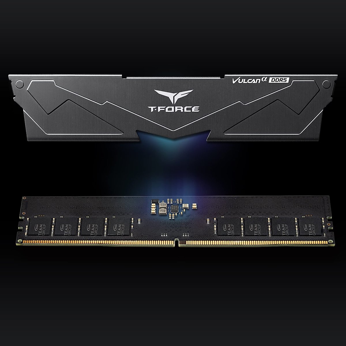 TEAMGROUP T-Force Vulcan Alpha DDR5 Ram 32GB Kit (2x16GB) 6000MHz (PC5-48000) CL38 Desktop Memory Module Ram (Black) AMD Optimized Memory - FLABD532G6000HC38ADC01