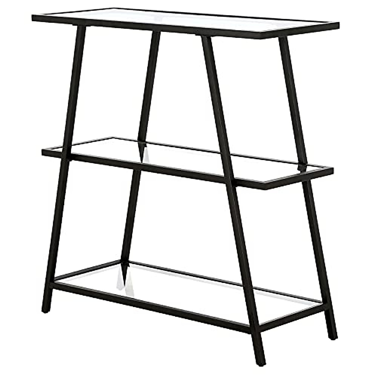 Yair 36'' Tall Rectangular Bookcase in Blackened Bronze