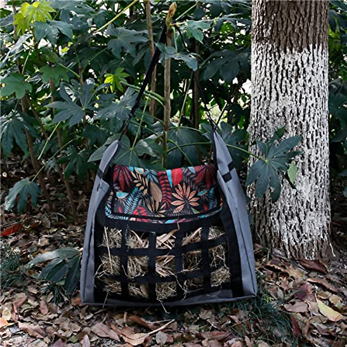 Horse Hay Bag, Oxford Cloth Slow Feed Horse Feeding Bag Large Capacity Horse Feeder Tote Bag for Horse Sheep Cow