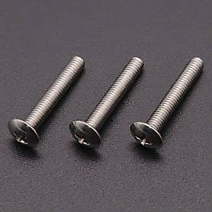 RoyceMart M4-0.7 x 25 mm (50 pcs) Truss Head Machine Screws, Stainless Steel 304, Full Thread Coverage, Mushroom Head Machine Screws