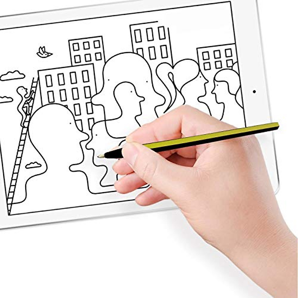 CactusAngui Touch Screens Stylus Pens, Soft Nib Capacitive Touch Screen Stylus Pencil Mobile Phone Tablet Accessory Compatible with Laptop Kindle ipad iPhone Samsung - Red