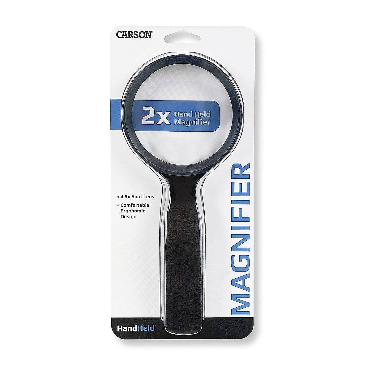 Carson HandHeld 2x Power Magnifier with 4.5x Spot Lens (JS-36)